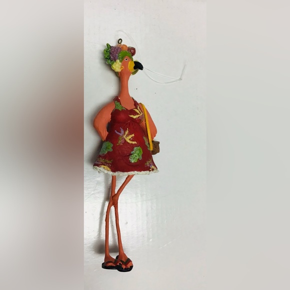 Department 56 | Holiday | New Pink Flamingo Ornament Picnic Beach Hula ...